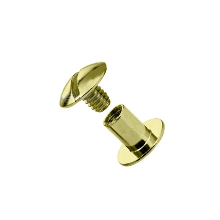 Køb Postskrue 10x6 mm 10 stk - Messing online hos Linå webshop